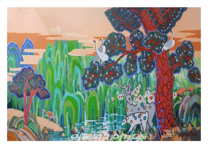 정지석 '한국전통 오방색, 오간색' 개인전