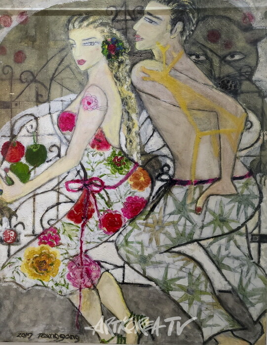 강정희 작가 '자연과 여인의 교감, 서양화에 담긴 한국적 정서'