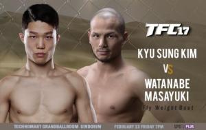 [TFC17] ]옐로 라바' 김규성, 와타나베 마사유키와 격돌